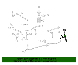2010-2024 Toyota 4Runner Shock Absorber 48530-80557 | Toyota Parts Center