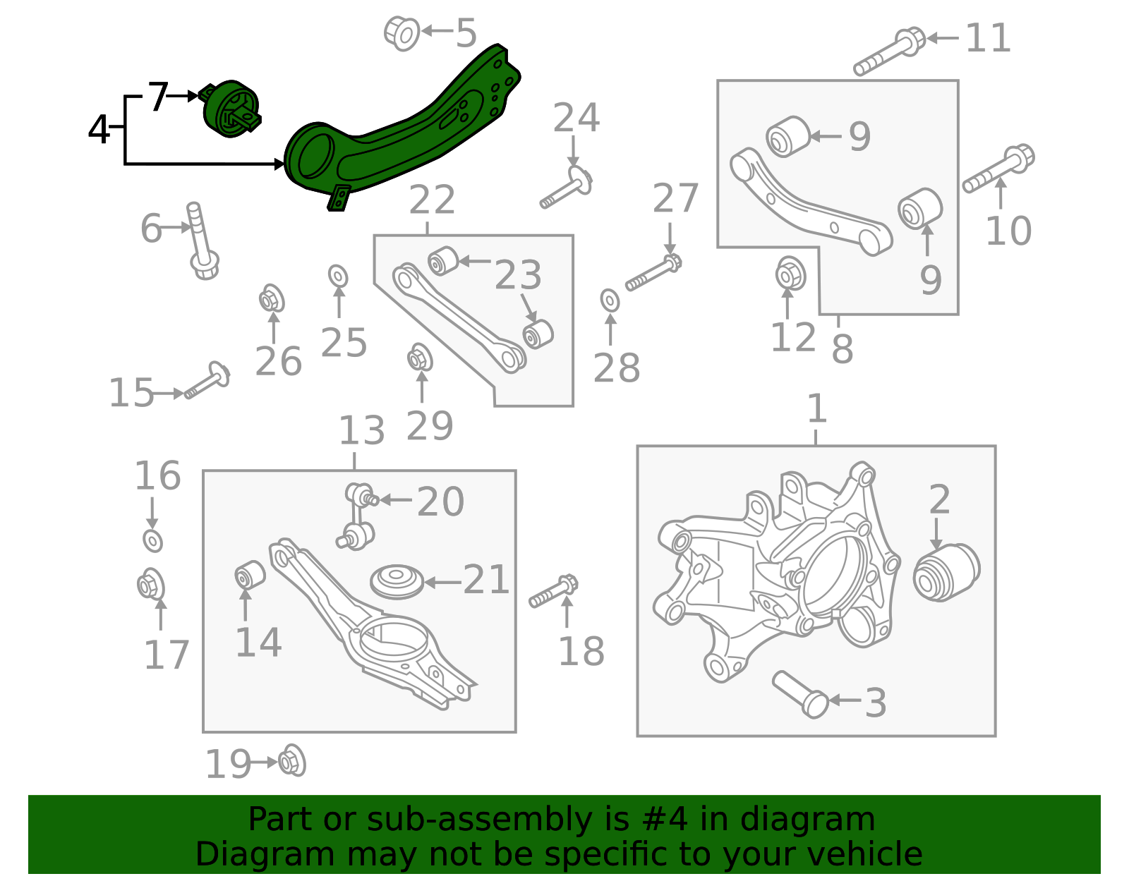 55271-P2500 - Trailing Arm 2024-2025 Kia Sorento | Kia.Parts Store