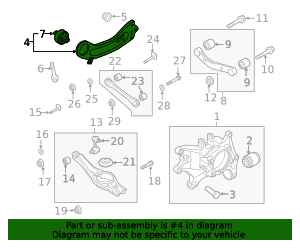 2021-2025 Kia Sorento Trailing Arm 55270-P2000 | Kia Parts Online