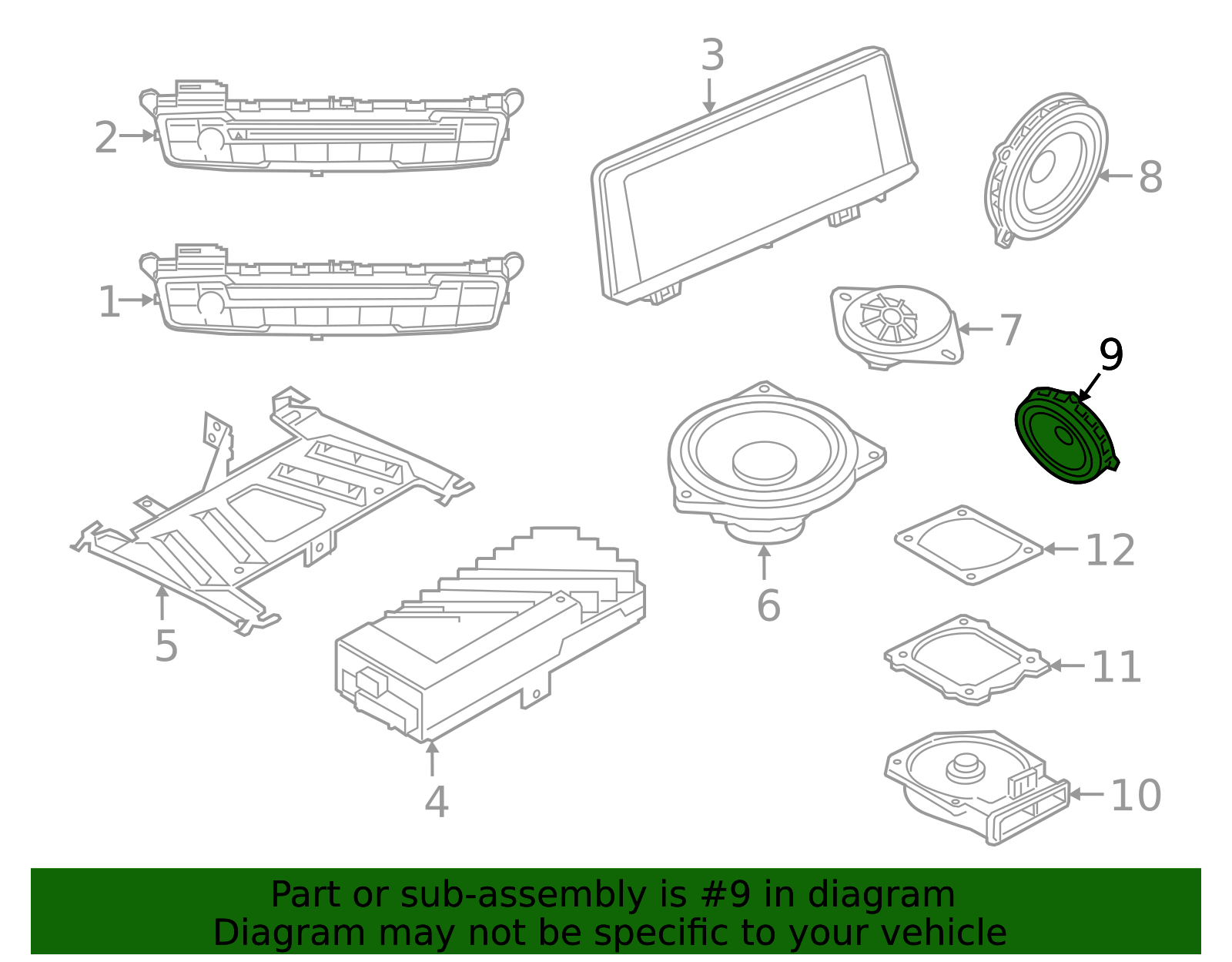 65-13-8-715-686 - Speaker - 2016-2022 BMW | BMW Parts Exchange