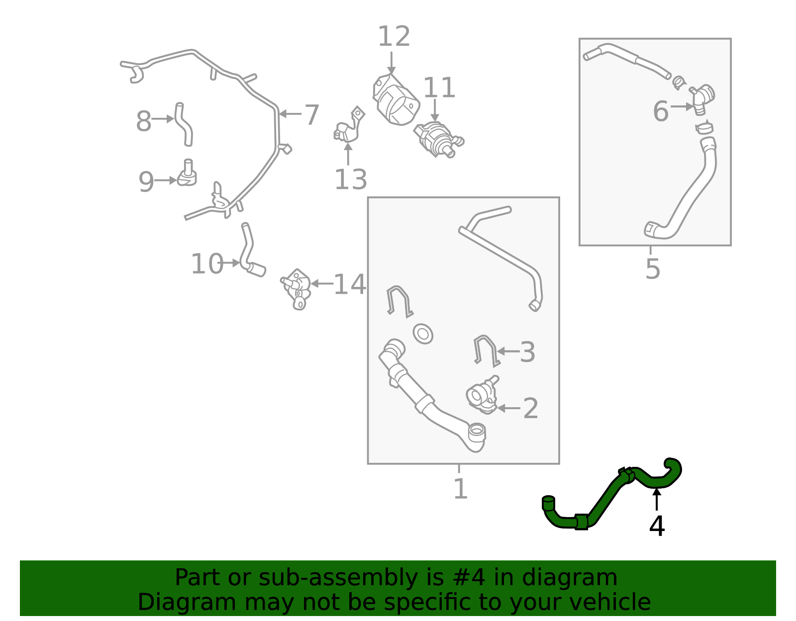 2019-2023 Volkswagen Arteon Coolant Hose 3Q0-122-157-AJ | VW Direct ...