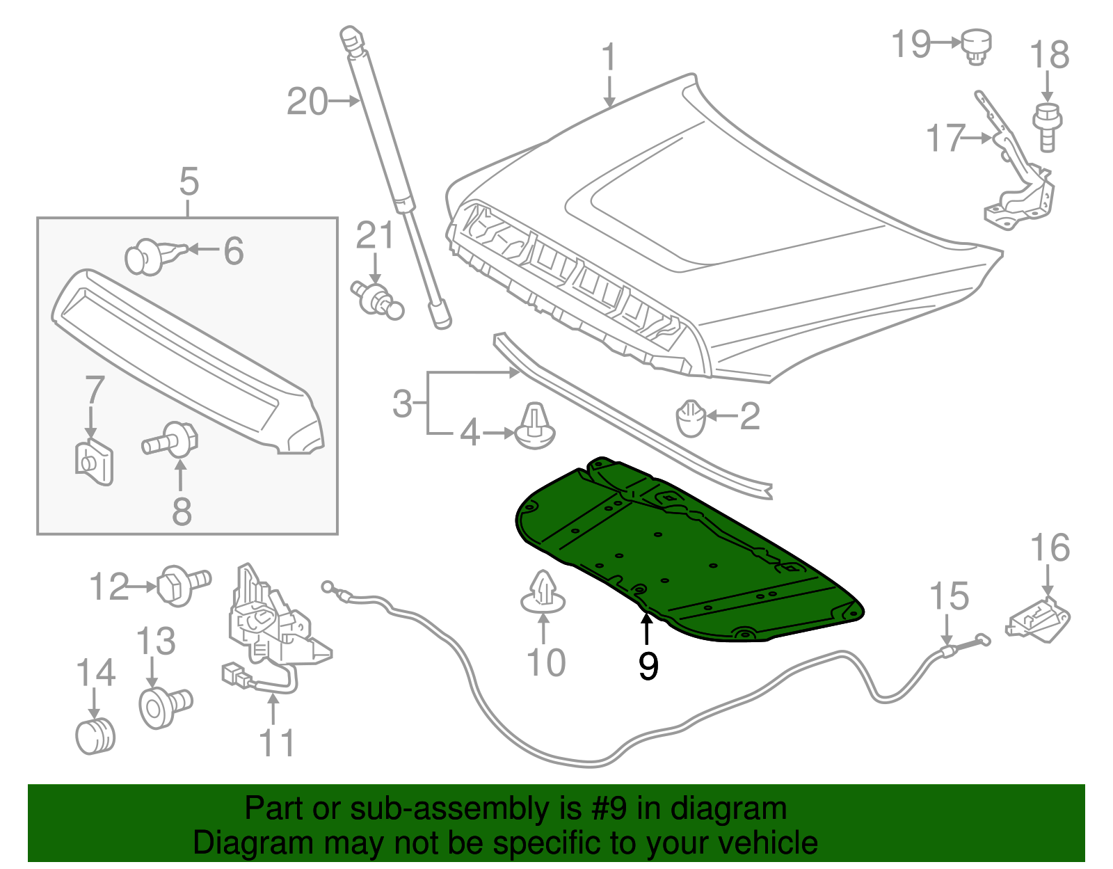 OEM 2014-2021 Toyota Tundra Insulator Part # 53341-0C021 | Modern ...