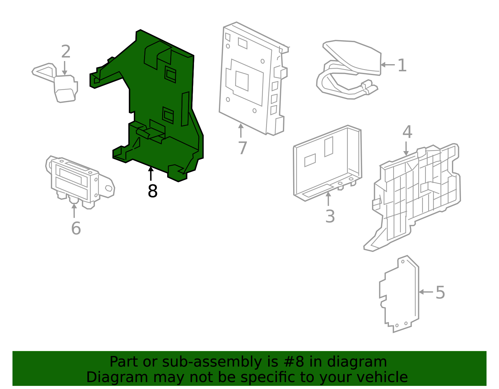 2017-2019 GM Human-Machine Interface Control Module Bracket 84492289 ...