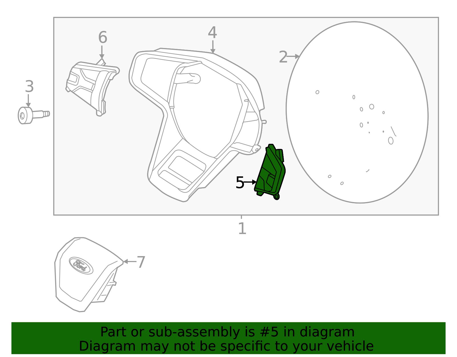 2021-2025 Ford Bronco | Motorcraft™ Switch Assembly | SW-8942 | Walls ...