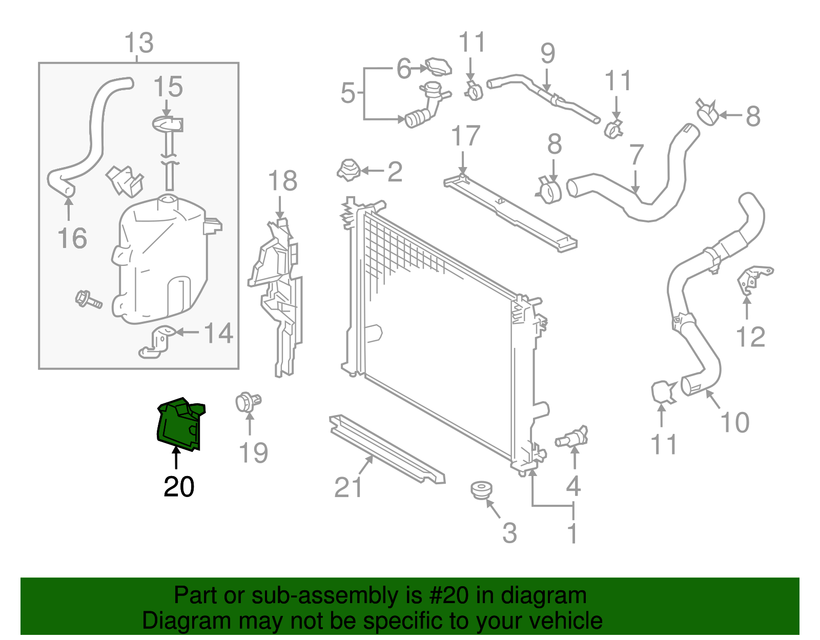2018 Toyota Camry Air Guide 16595-25040 | Toyota Parts Center