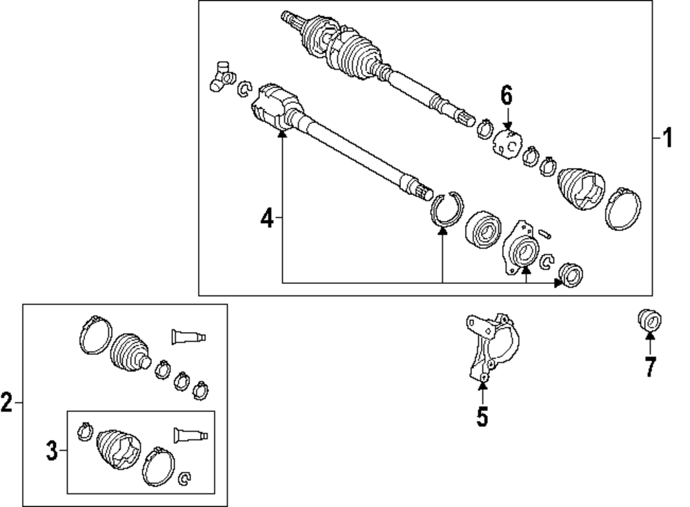 2025 Toyota Camry Axle Assembly 43410-AQ010 | Toyota Parts Center