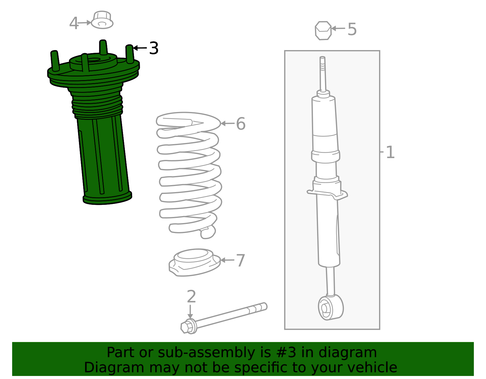 2024-2026 Toyota Suspension Shock Absorber Mount 48609-60120 | Toyota ...