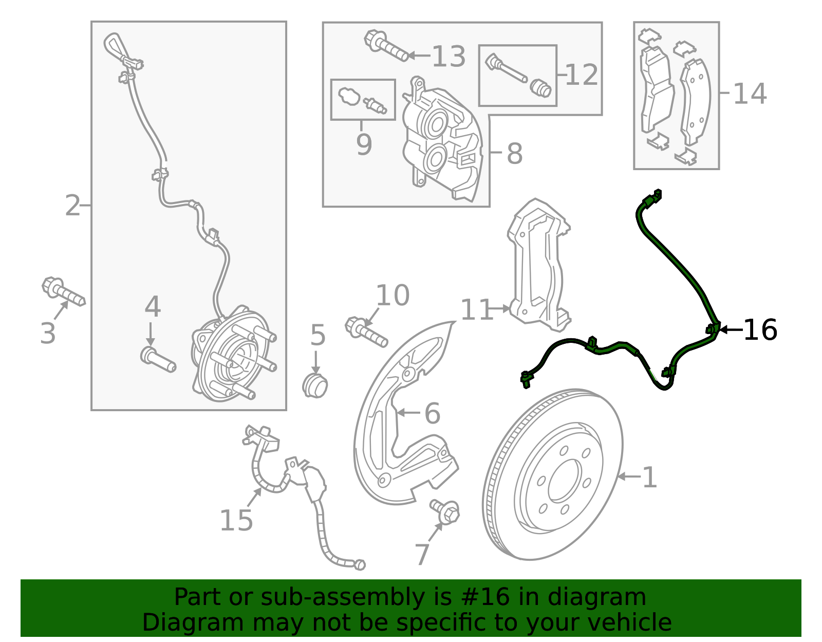 JL3Z-2C204-D - ABS Sensor 2015-2023 Ford | Ford Parts Direct