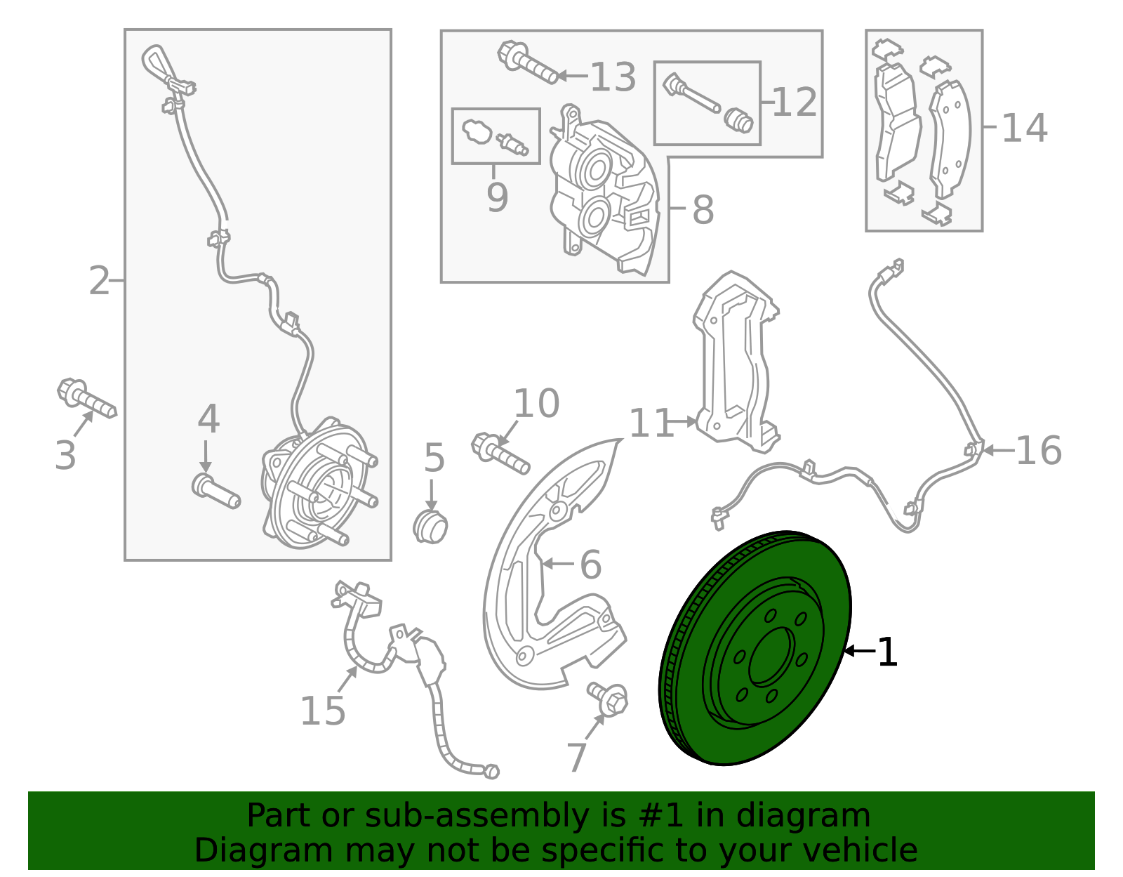 2016-2021 Ford Rotor Assembly - Brake JL3Z-1125-C | Ford OEM Parts Outlet