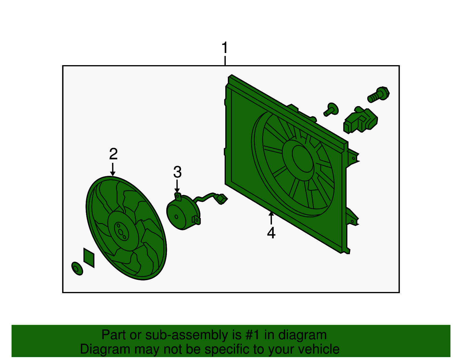 25380-2K100 - Fan Assembly 2010-2011 Kia Soul | Kia.Parts Store