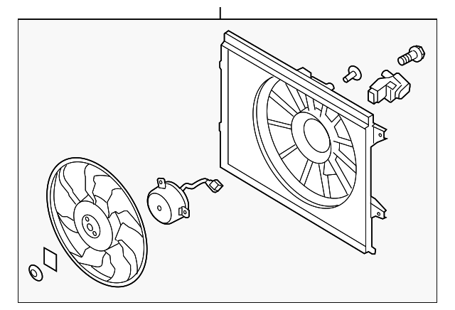 25380-2K100 - Fan Assembly 2010-2011 Kia Soul | Kia.Parts Store