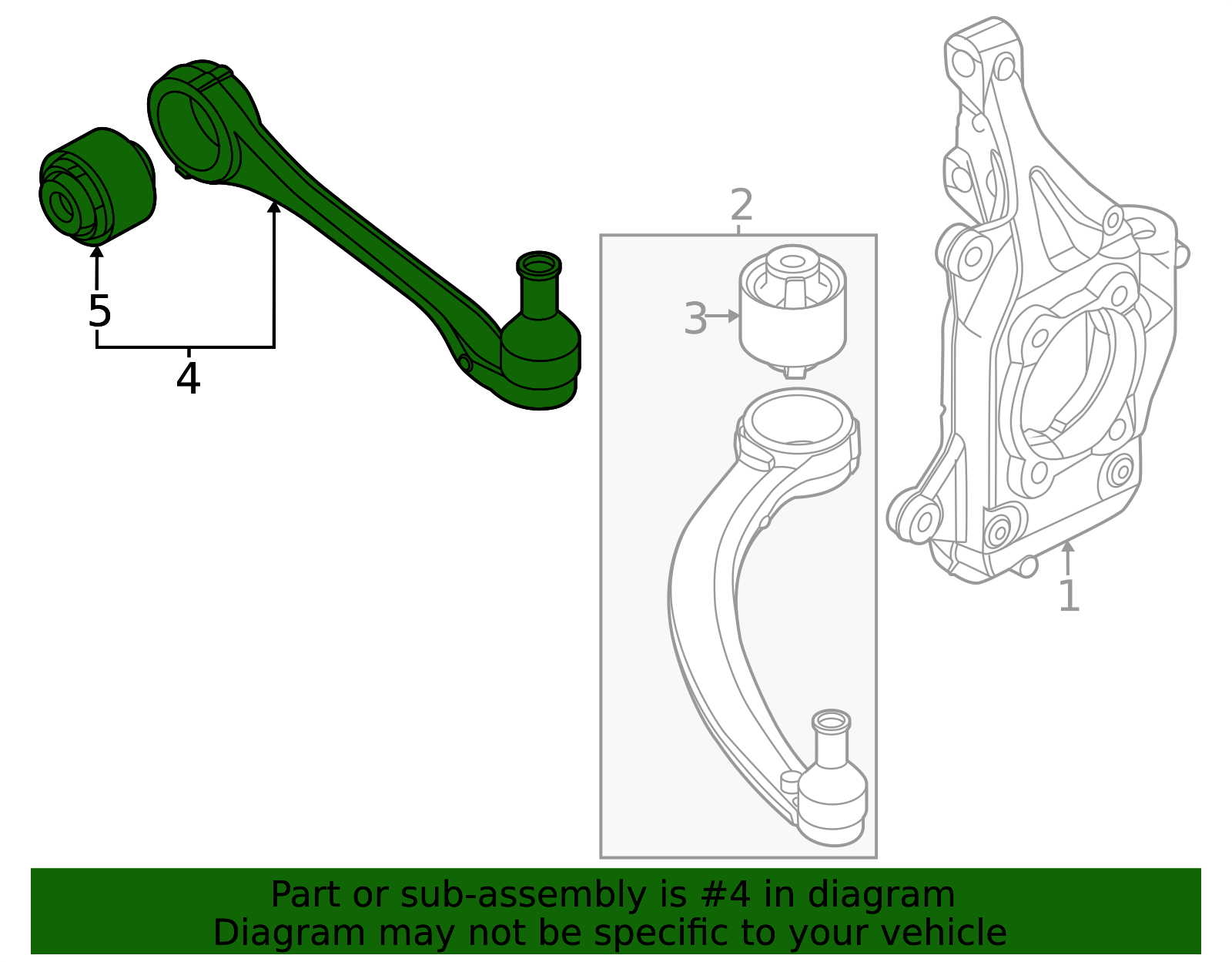 Hyundai - 54501-CU000 - Lower Control Arm - 2023-2025 Genesis GV60 ...