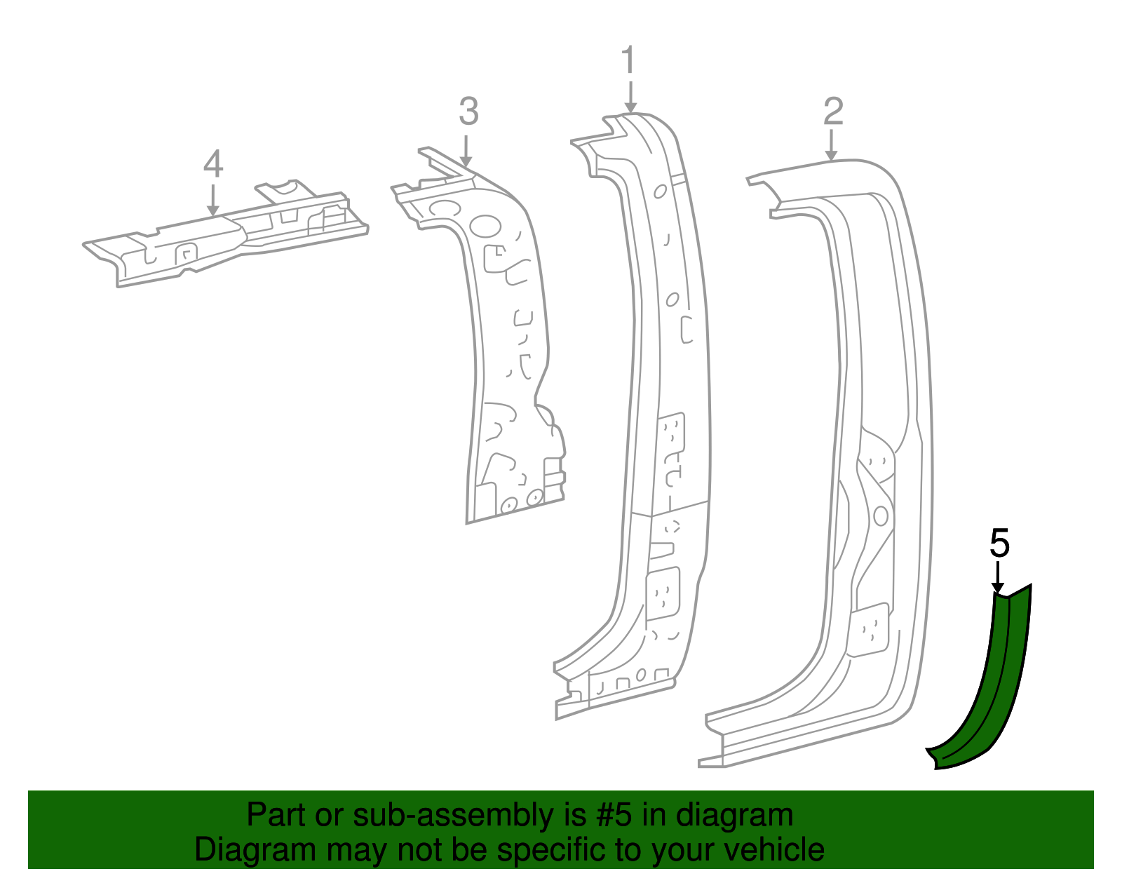 2005-2015 Toyota Tacoma Protector 58744-04010 | Toyota San Diego Parts
