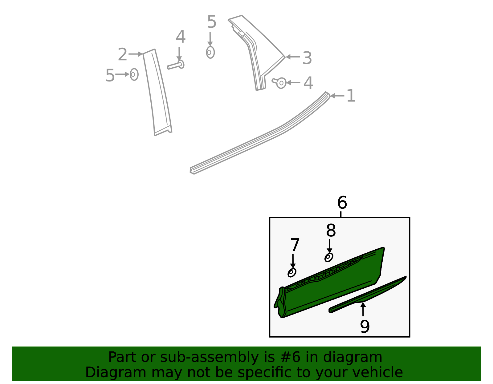 84546472 - Black Passenger Side Door Molding - 2019-2026 Chevrolet ...