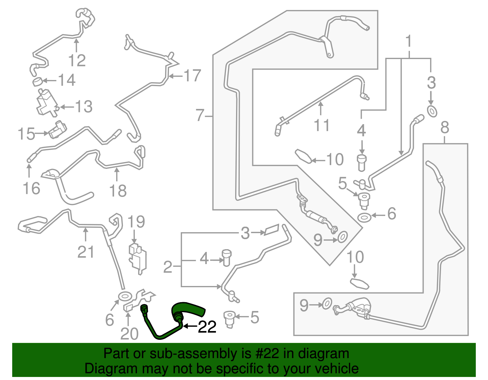948-110-668-56 - 2009-2018 Porsche Cayenne - Lower Pipe 2009-2018 ...