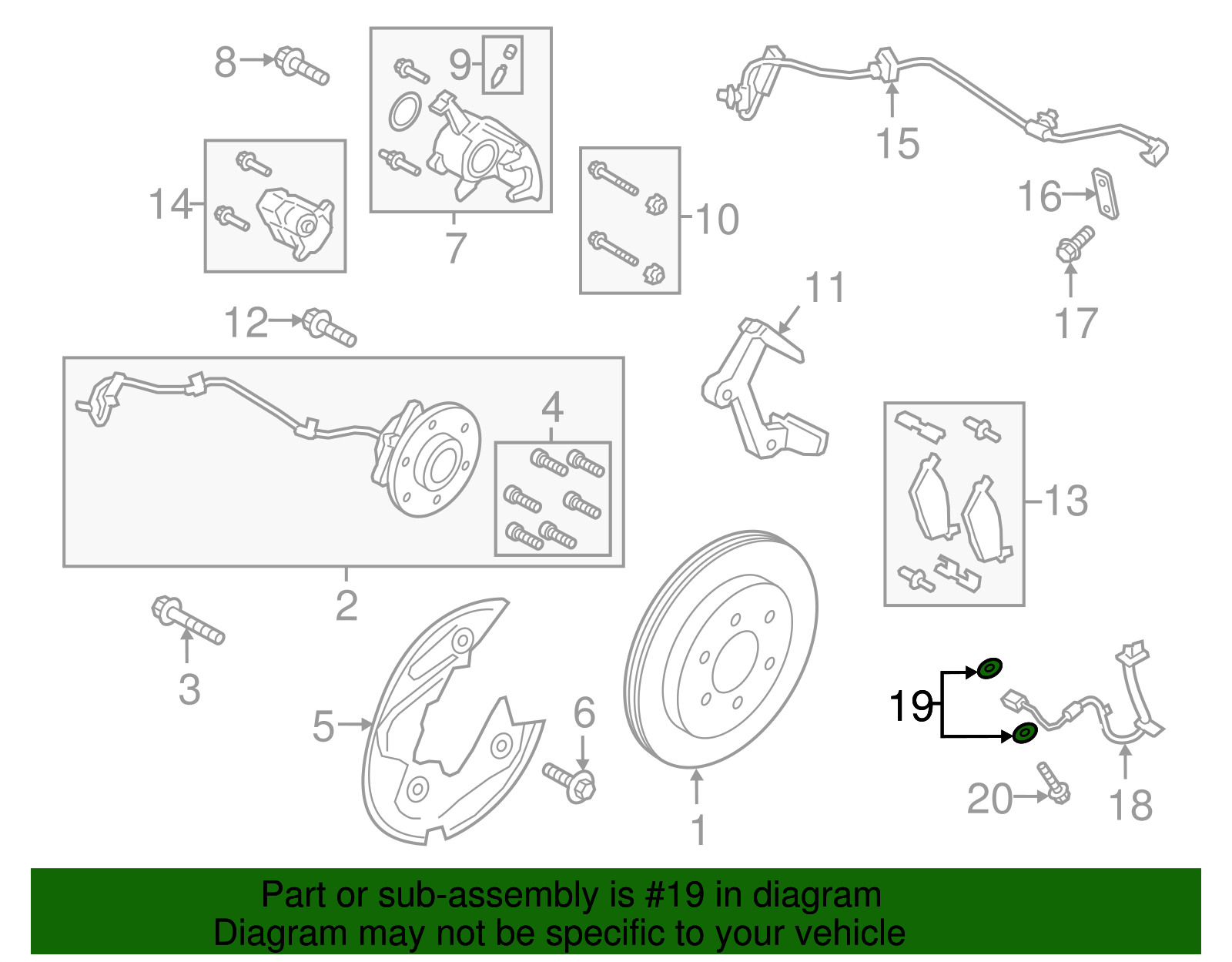 2007-2025 Ford Brake Hose Washer W711784-S300 | OEM Parts Online