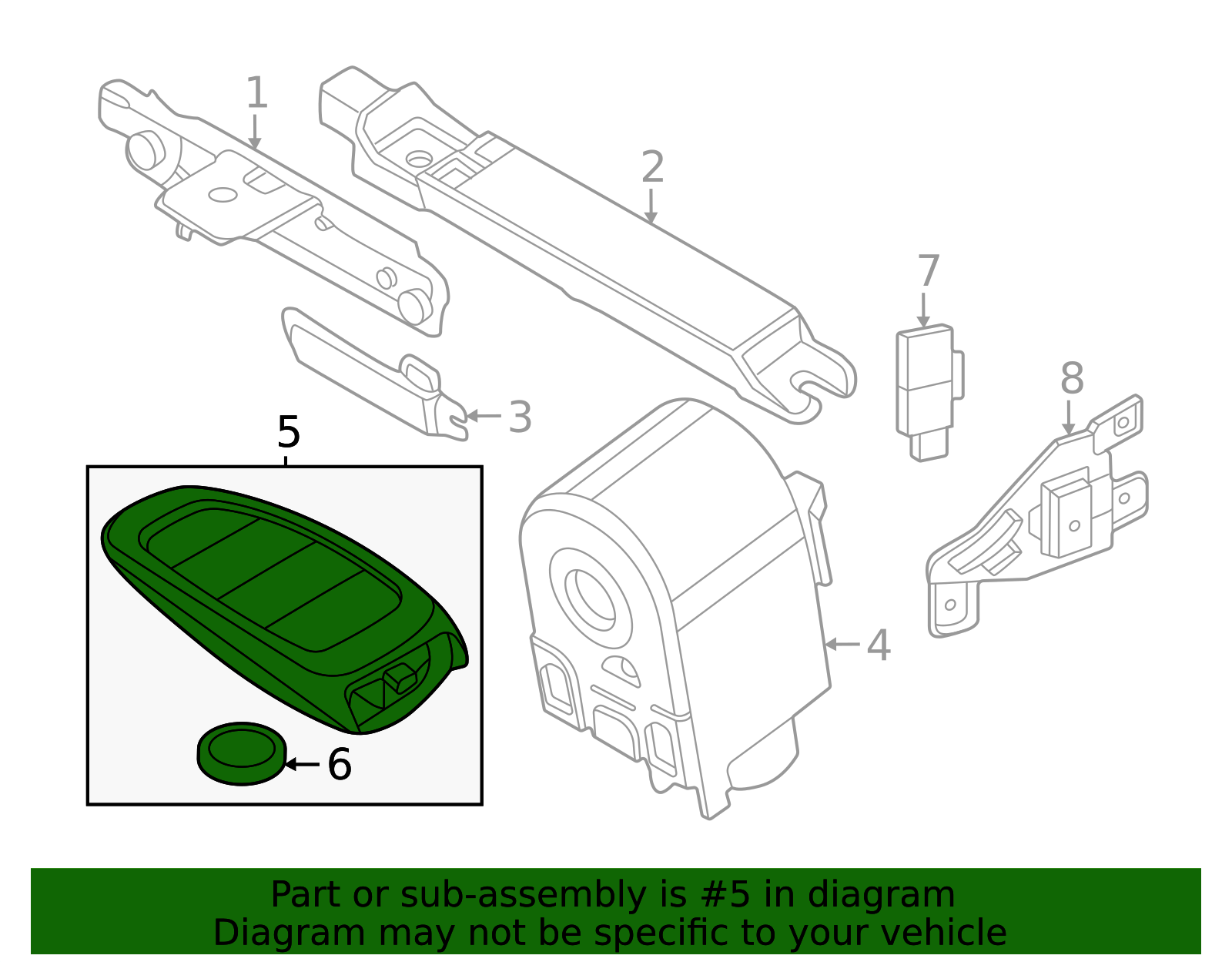 2025 Hyundai Tucson Keyless Entry Transmitter 95440-N9550 | MotorMotor