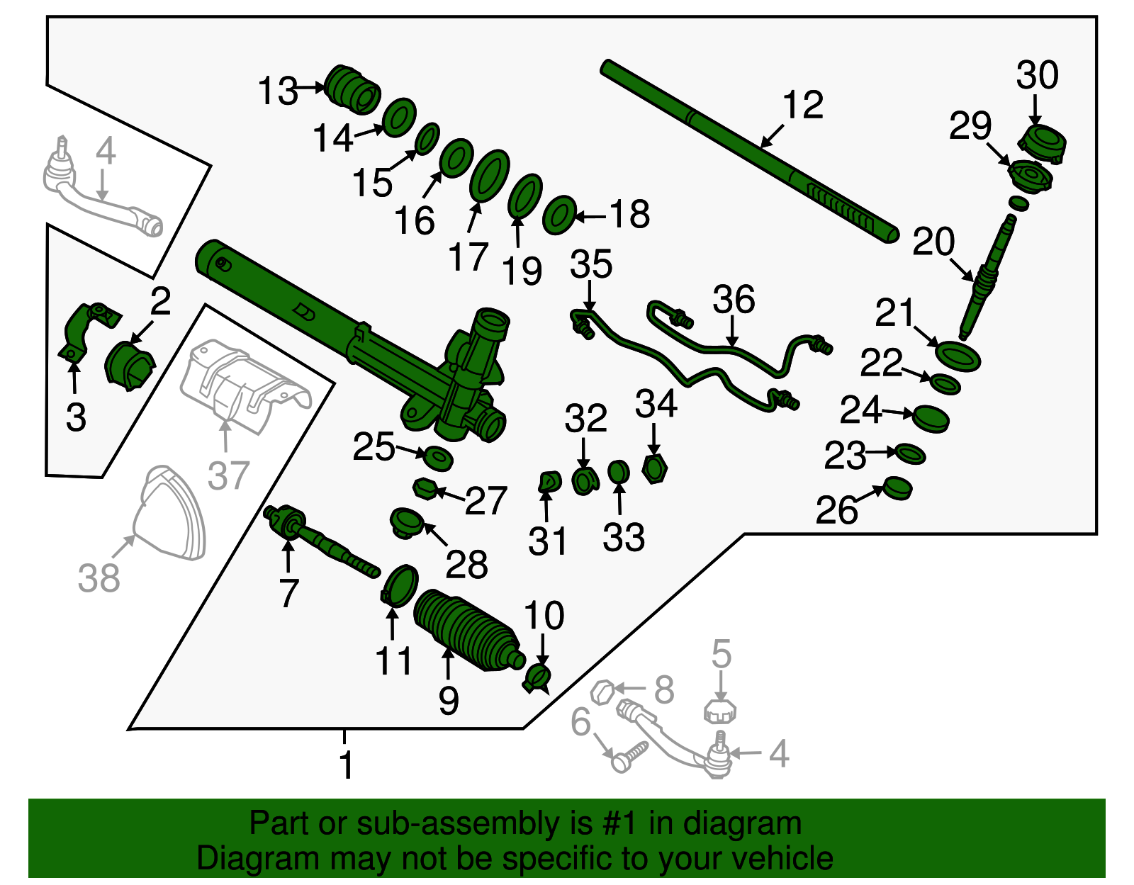 57710-2G211 - Gear Assembly 2006-2010 Kia | Kia.Parts Store