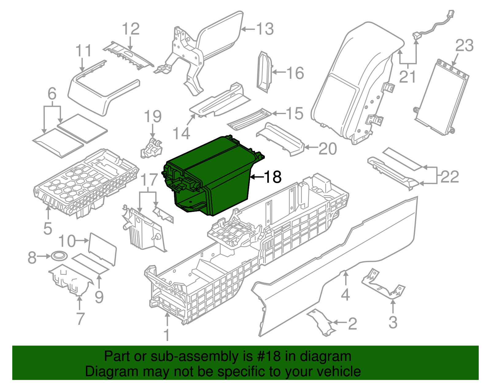 51-16-6-821-295 - 2016-2022 BMW - Armrest | Buy BMW Parts Now
