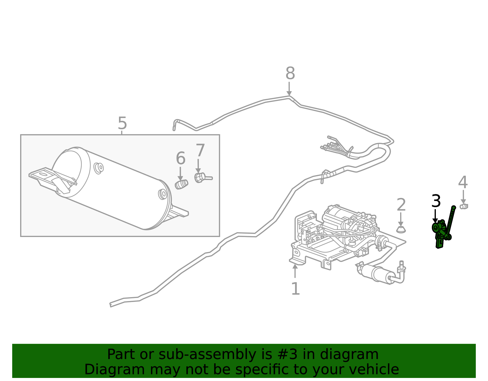 2021-2025 GM Suspension Ride Height Sensor 84138217 | Capital Chevy Parts