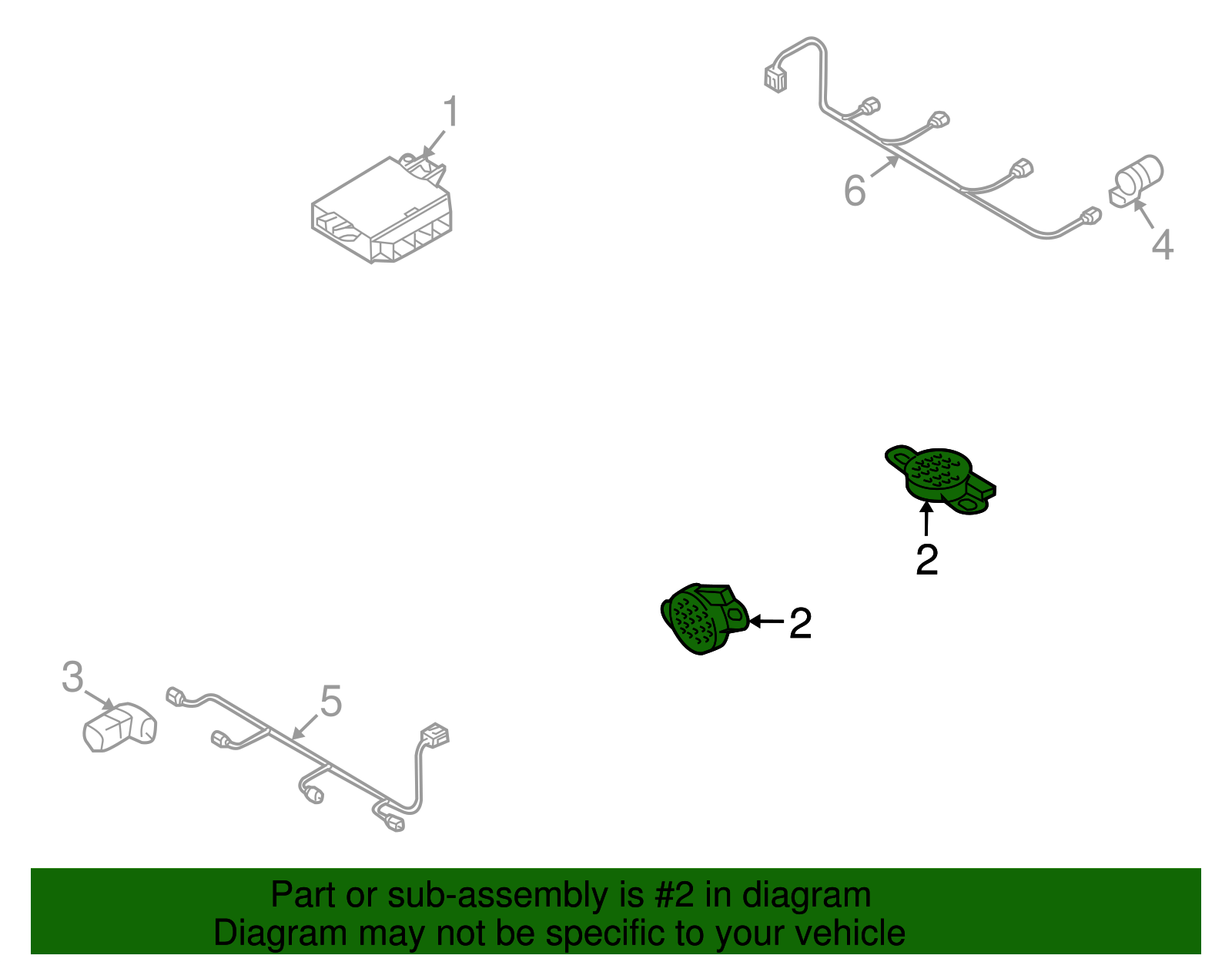 2015-2025 Audi Warning Buzzer 5Q0-919-279 | TascaParts.com