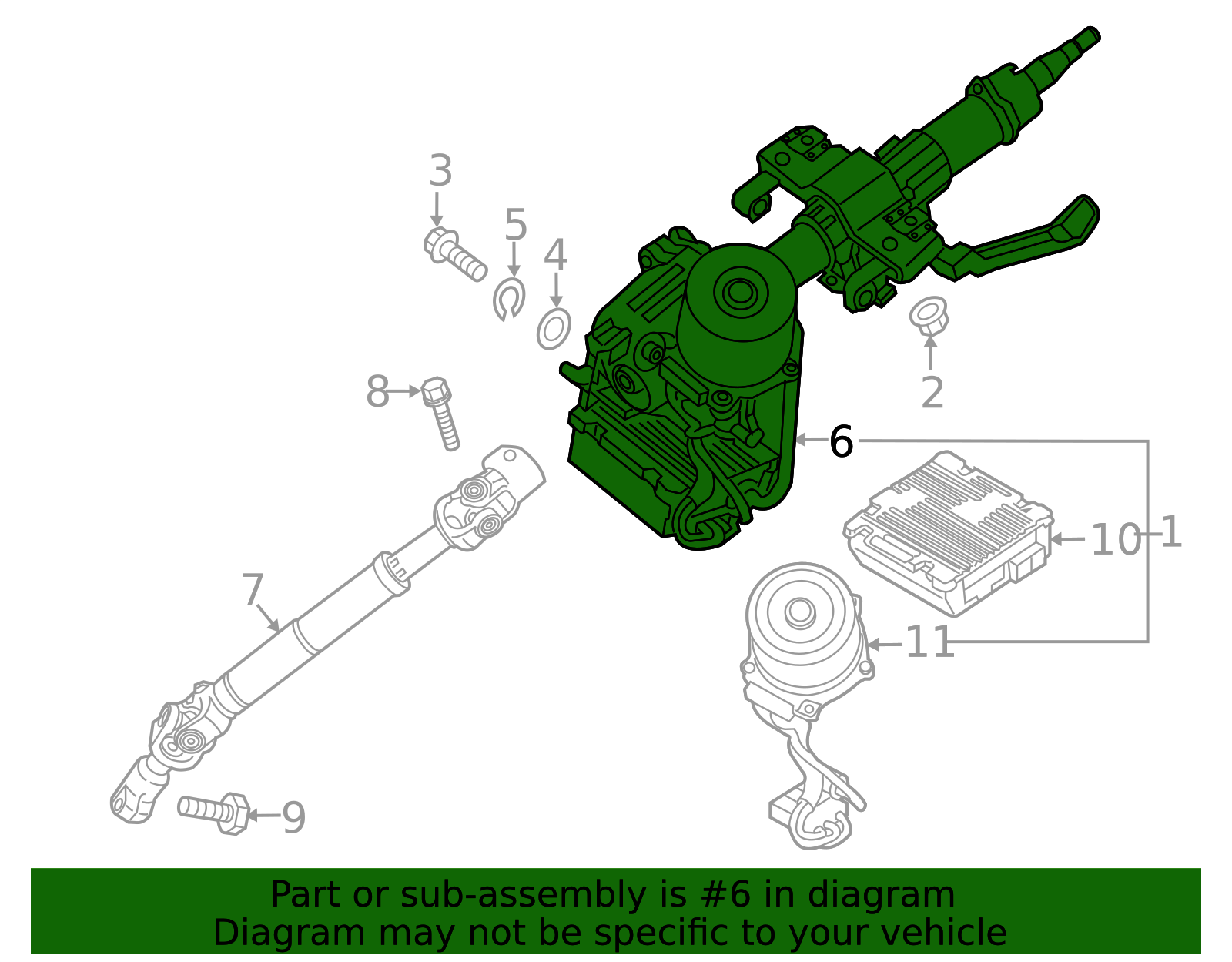 56390-B2120 - Steering Column Tube 2017-2019 Kia Soul | Kia.Parts Store
