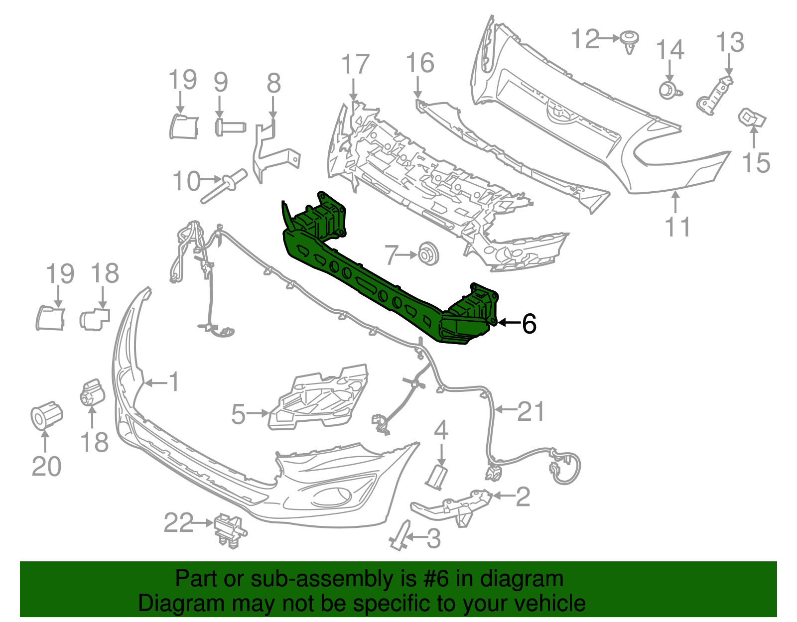 2014-2018 Ford Transit Connect Impact Bar KV6Z-6110852-D | Ford OEM ...