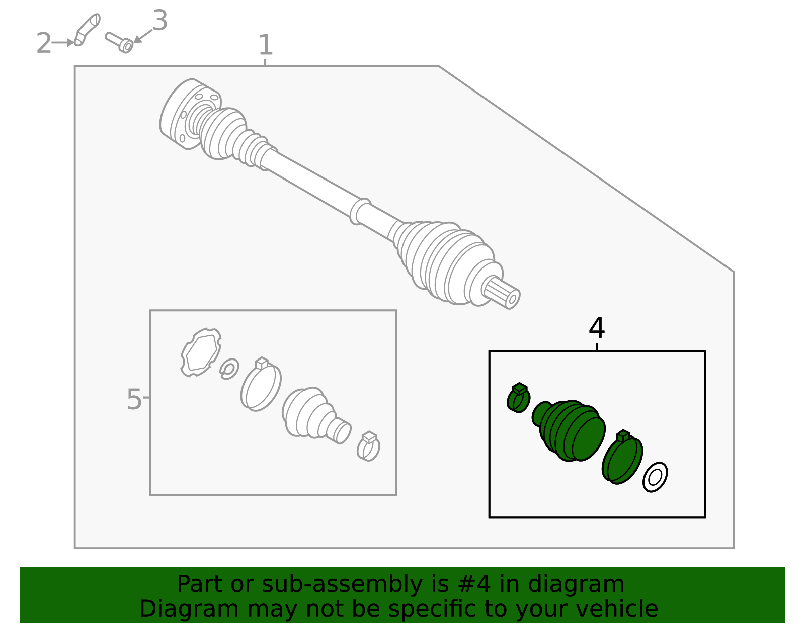 2020-2025 Volkswagen Outer Boot 3QF-598-203-A | VW Direct Auto Parts
