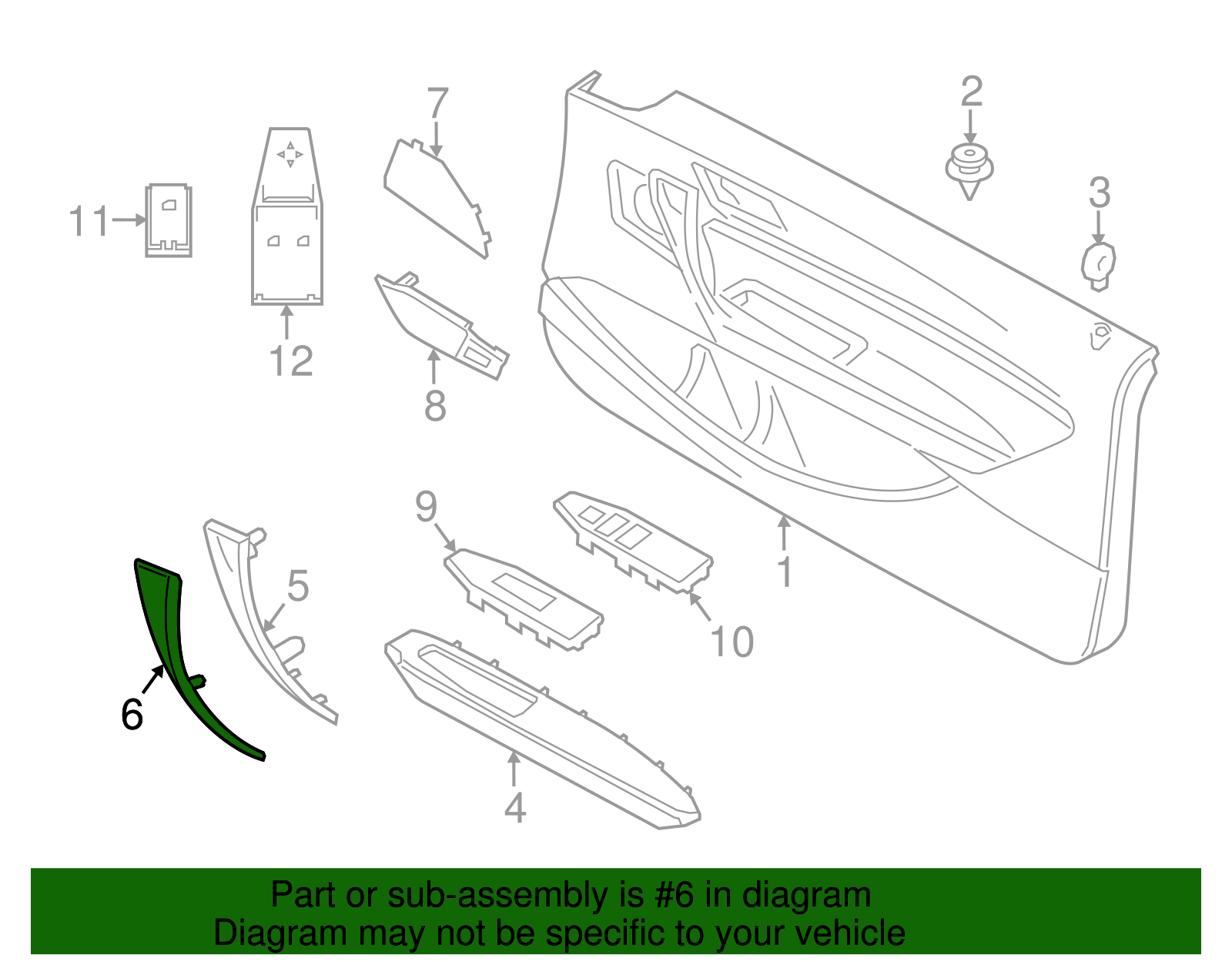 Genuine BMW 51-41-7-240-414 | Handle Cover | FREE Shipping on Most Orders $499+ OEMG! | getBMWparts