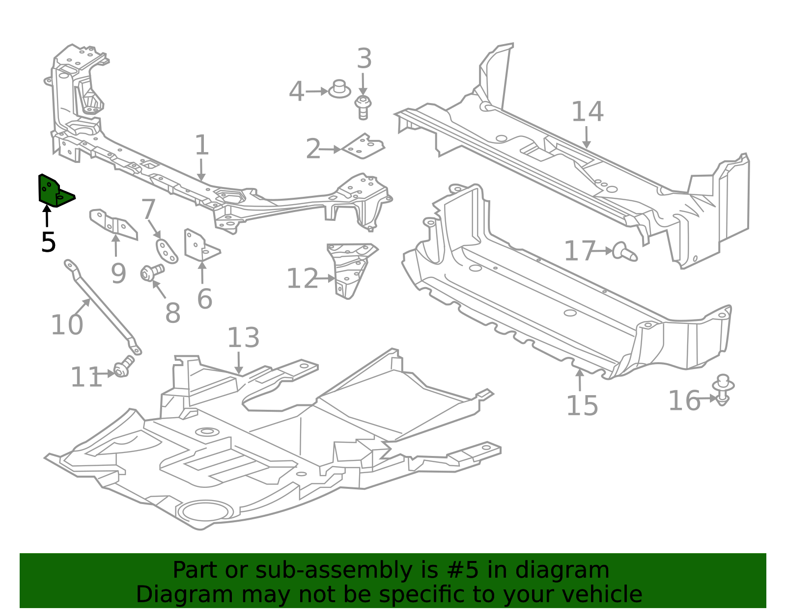 C2D17426 - High-Quality Radiator Support Bracket for AutoNation Parts