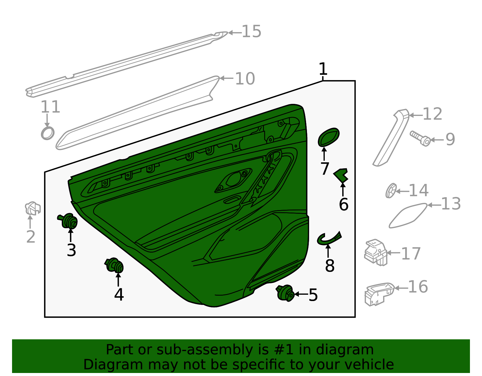 5NN-867-209-D-HNK - High-Quality Door Interior Trim Panel for 2020 ...