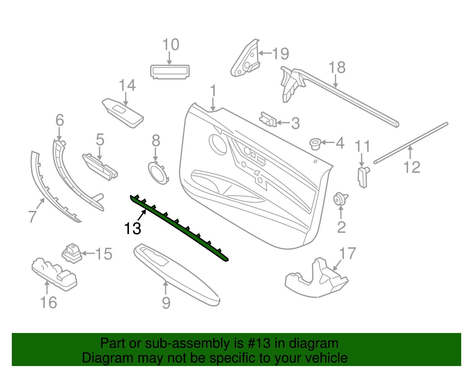 51-41-7-346-917 - 2015-2020 BMW - Upper Trim | Buy BMW Parts Now