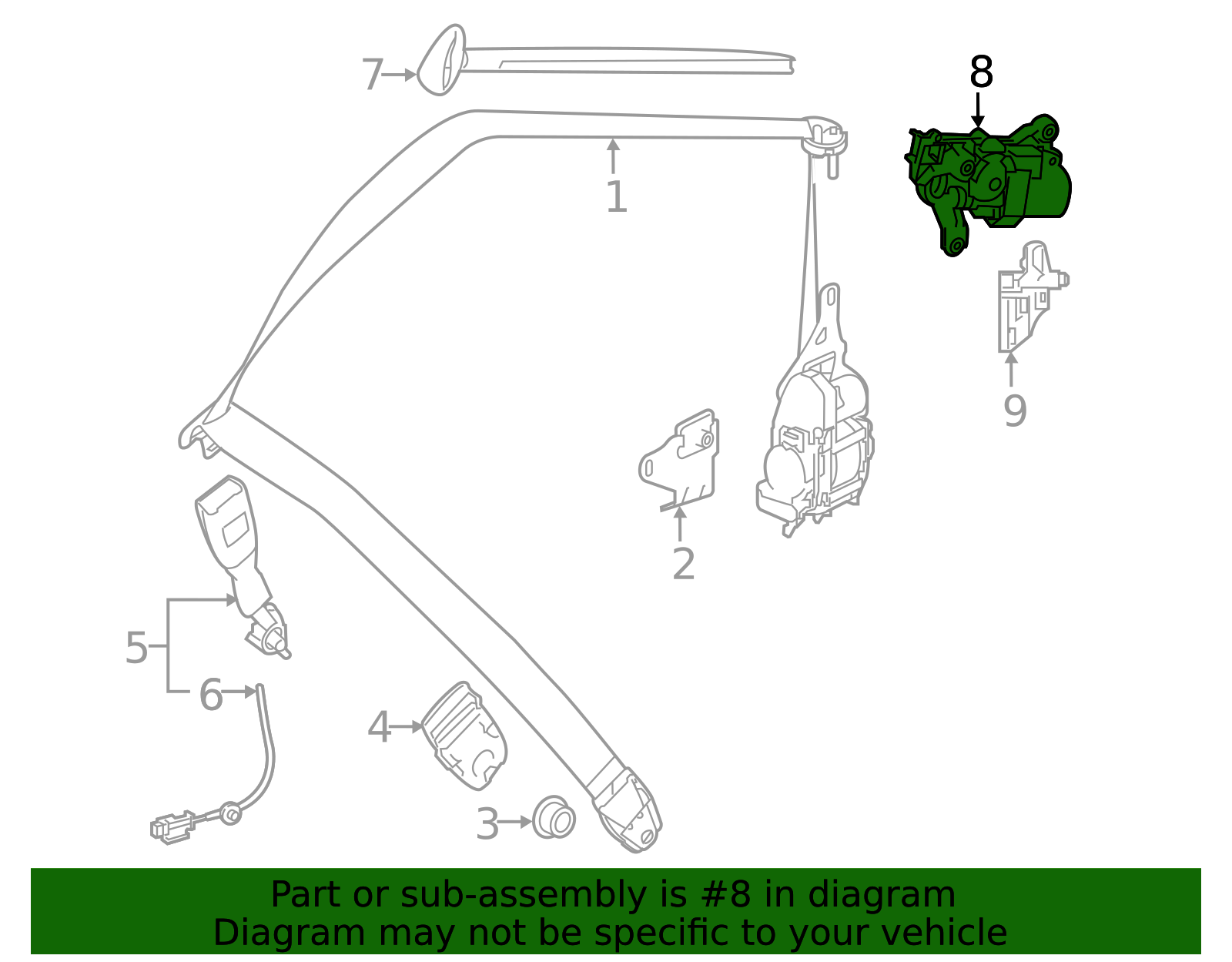 217-860-02-82-64 - Seat Belt Height Adjust Motor 2015-2021 Mercedes ...
