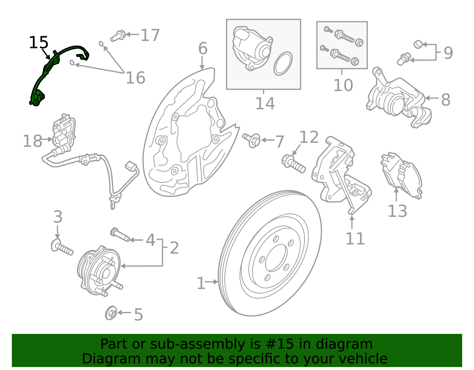 Motorcraft Brake Hydraulic Hose BRHR-309 | Awesome Parts Ford