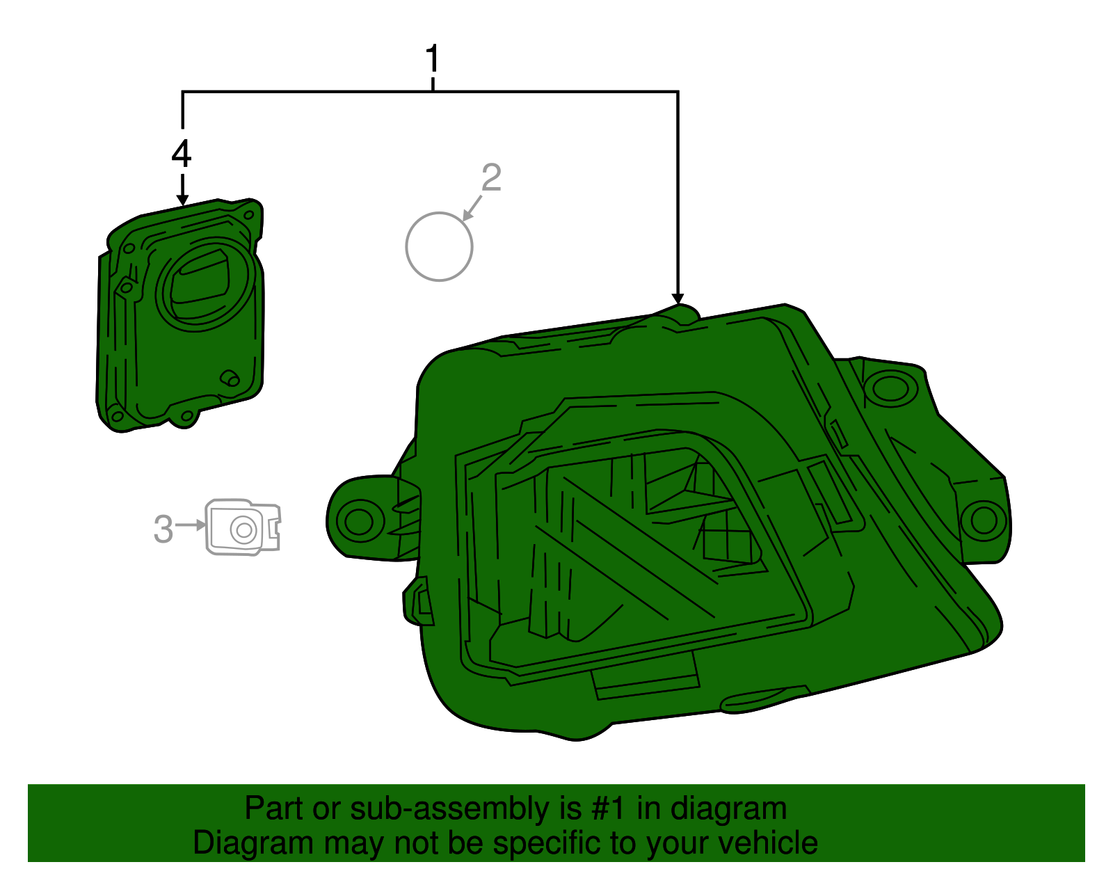 2018-2019 Cadillac XTS Daytime Run Lamp 84628078 | Capital Chevy Parts
