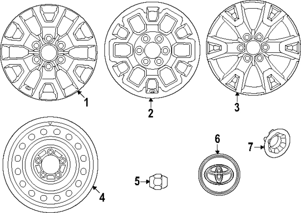 2024-2025 Toyota Center Cap 42603-60730 | MotorMotor