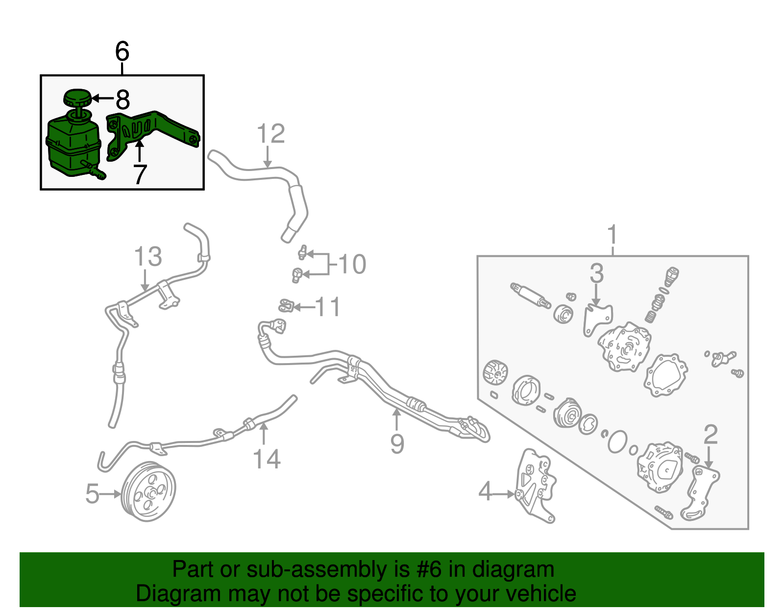 1992-2004 Toyota Power Steering Reservoir 44360-06010 | Toyota Parts Center