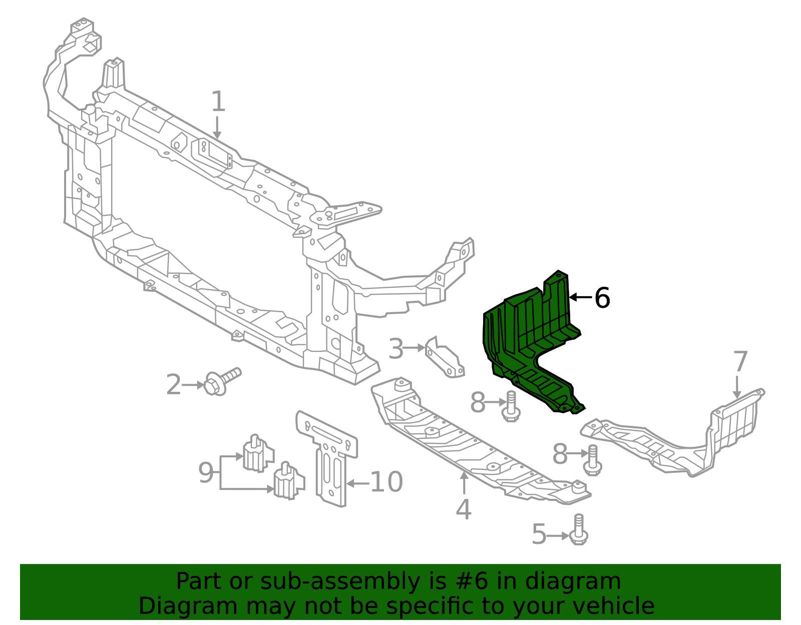 Genuine OEM Fender Liner Part# 86812-3X700 Fits Parts Hyundai