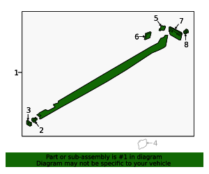 87751-G9000-E5E - Rocker Molding 2019-2023 Genesis G70 | Hyundai ...