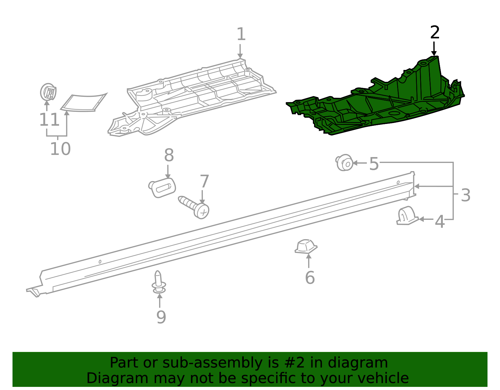 2019-2025 Toyota RAV4 2019-2024 Toyota RAV4 - Under Cover 58398-0R060 ...