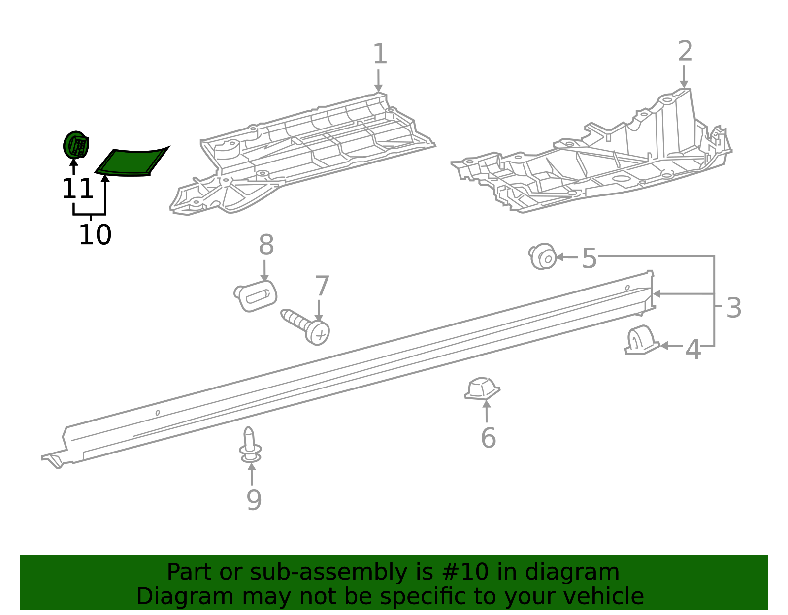 Genuine Official Toyota Cover Sub-Assembly, Front Pillar, Upper Left ...
