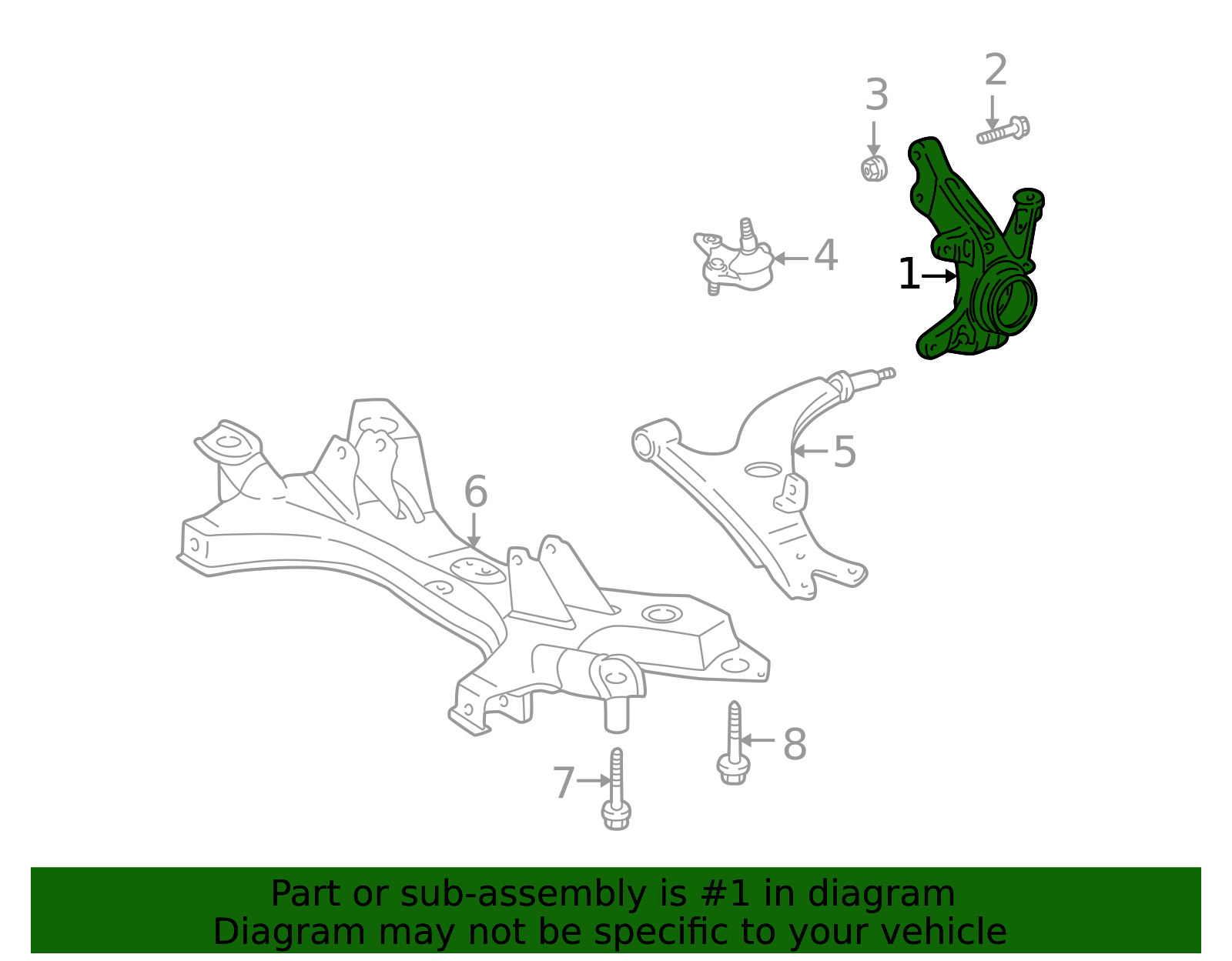 2001-2005 Toyota RAV4 Knuckle 43212-42060 | Toyota Parts Center