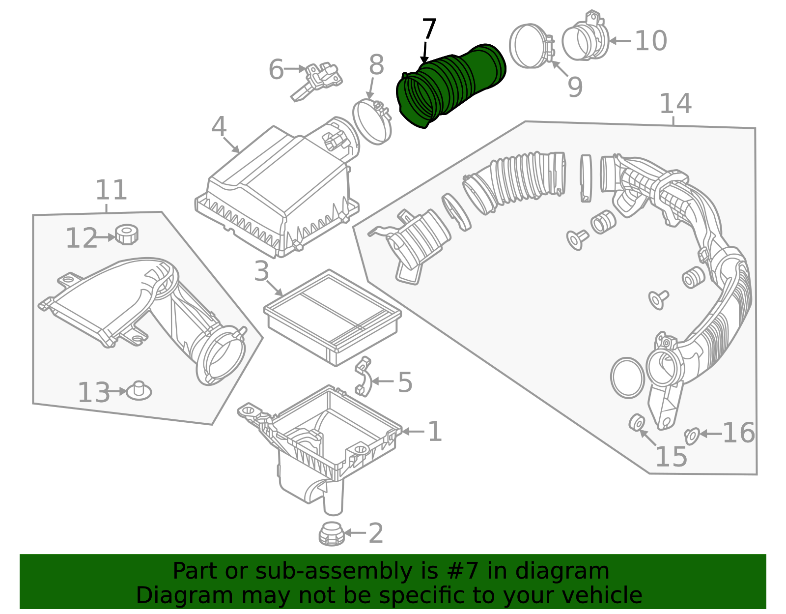 Air Intake Hose - Seamless OEM Engine Airflow T307-13-221A | AutoNation ...