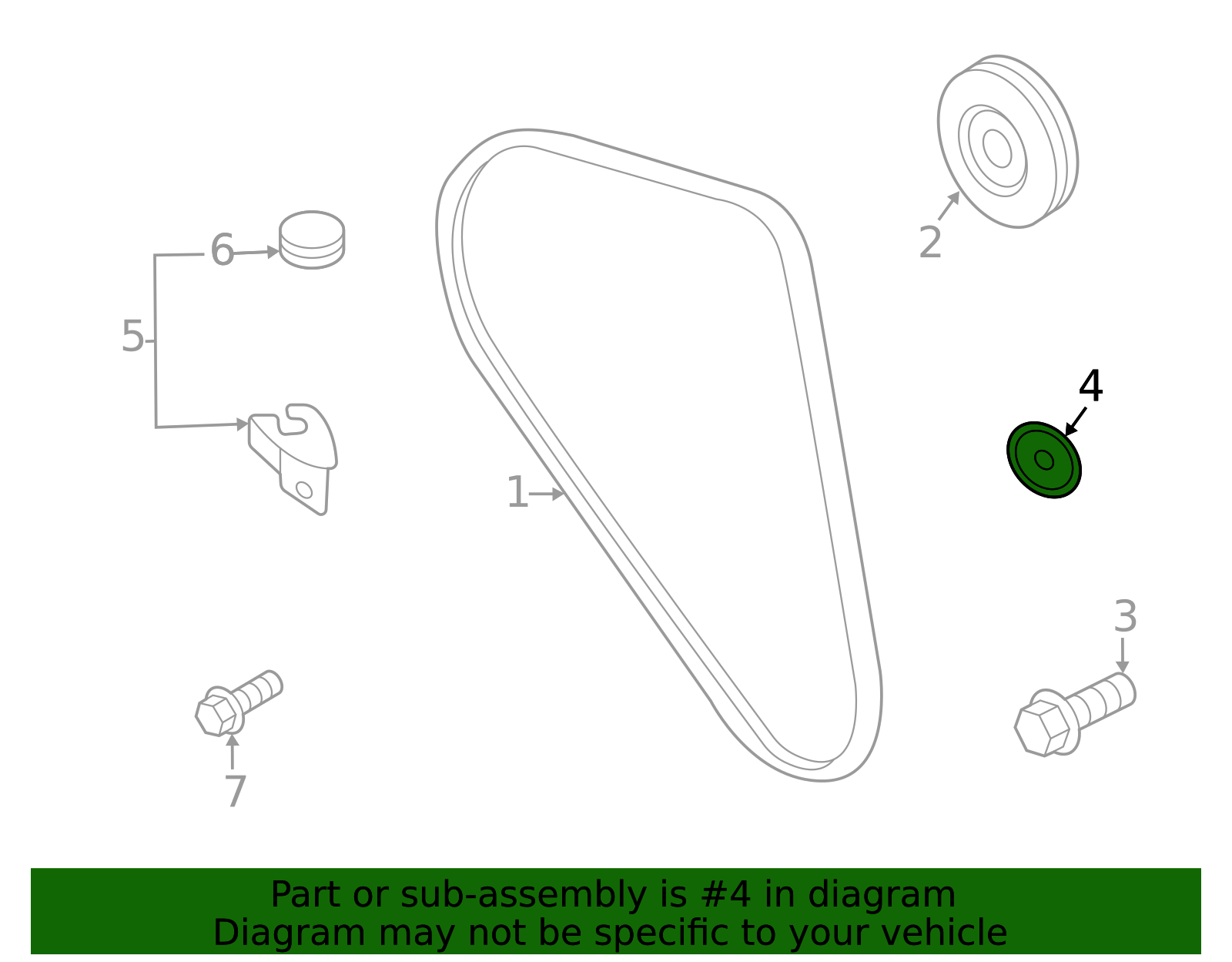 2019-2023 Subaru Crosstrek Accessory Drive Belt Idler Pulley Cap ...