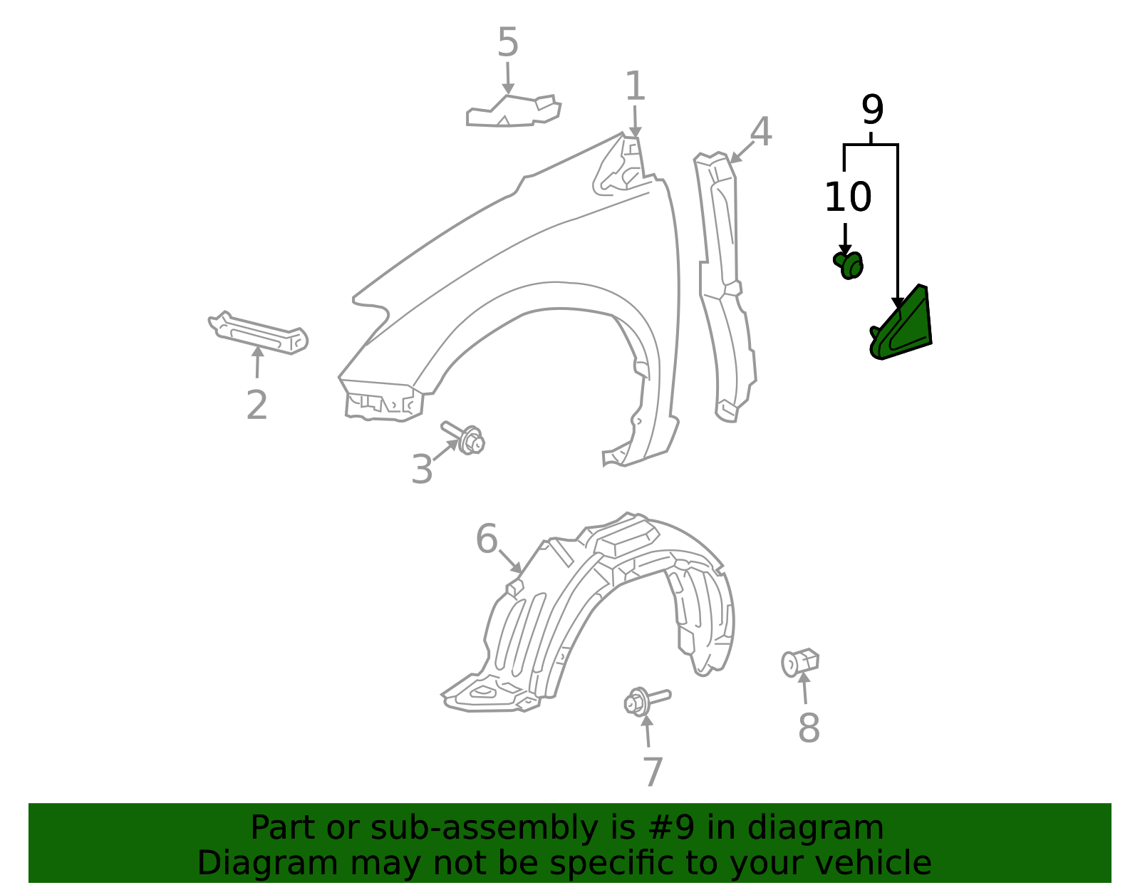 75622-AE010 - 2004-2010 Toyota Sienna - Upper Molding | Discount Parts ...
