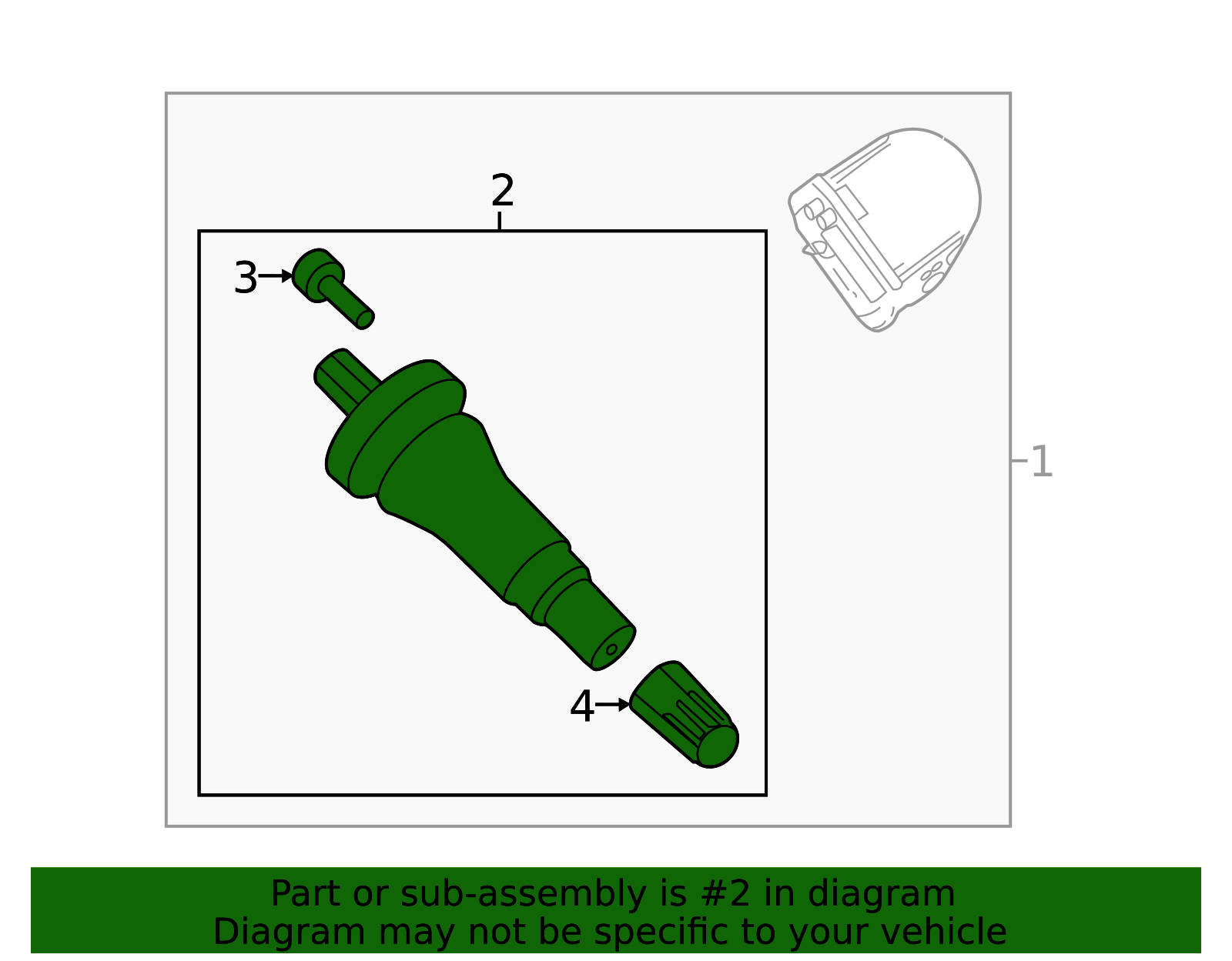 2015-2025 Ford | Valve Stem | F2GZ-1700-D | Walls' Ford Parts