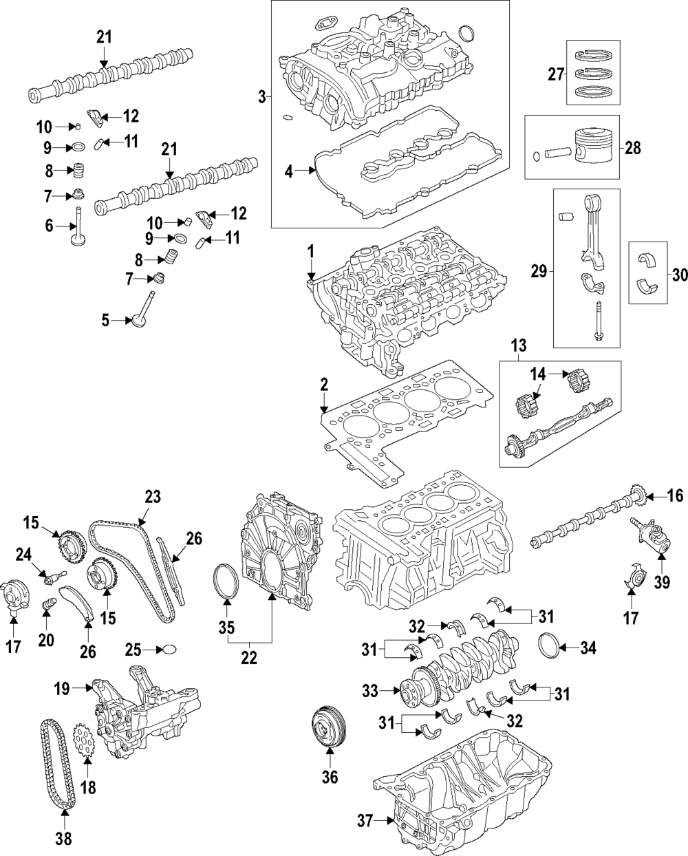 11-25-5-A24-670 - Engine Piston - 2019-2024 BMW | BMW Parts Exchange