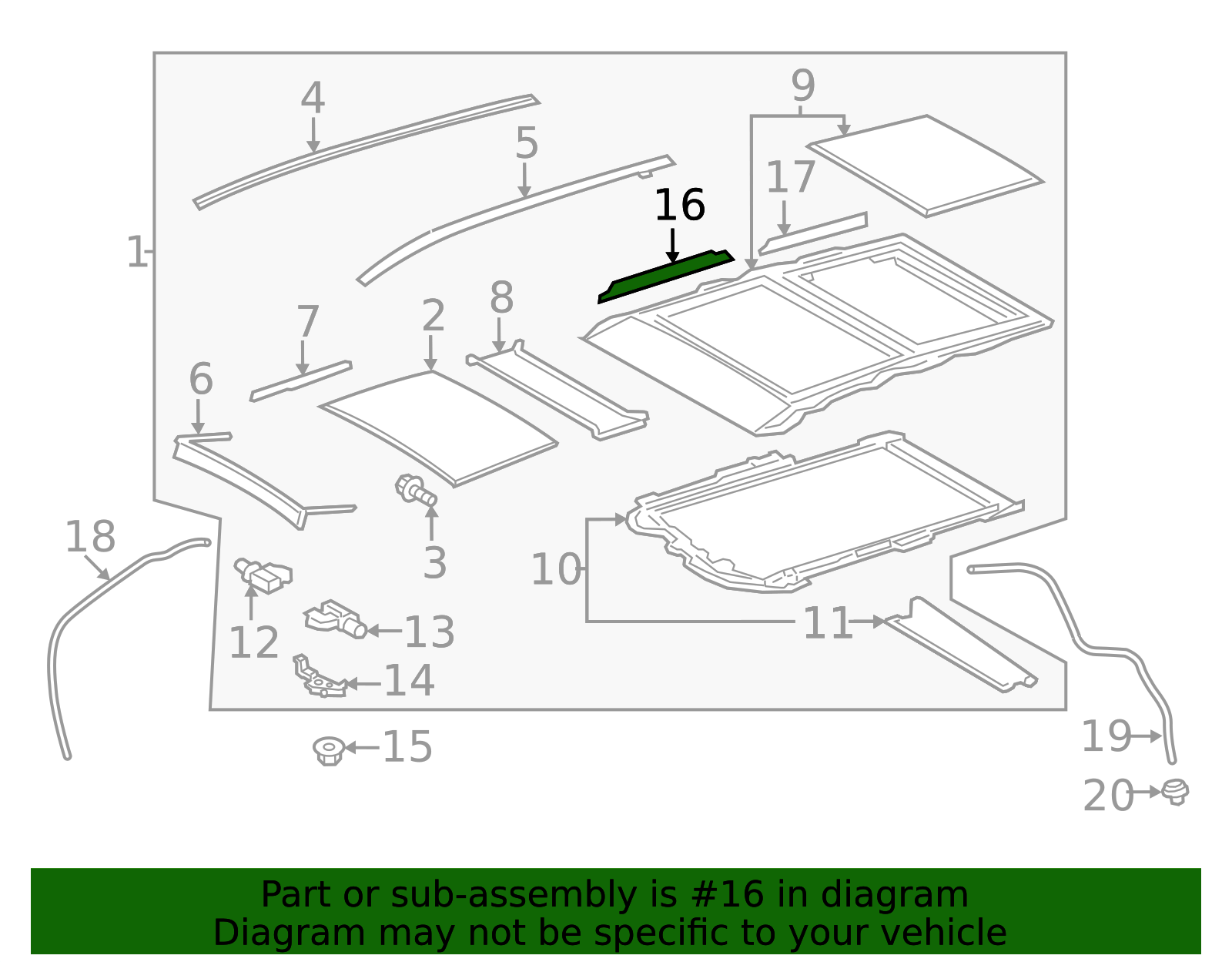 63217-42020 - High-Quality Sunroof Molding for 2020-2025 Toyota ...