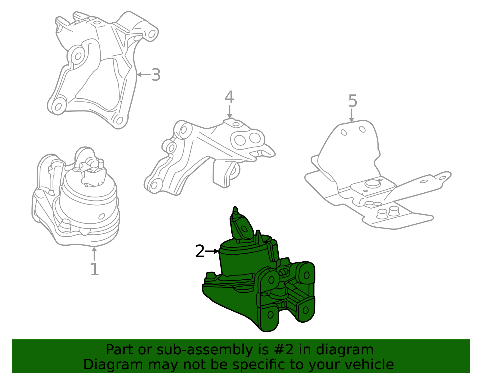 2022-2026 Toyota Engine Mount 12362-F4020 | Toyota Parts Center