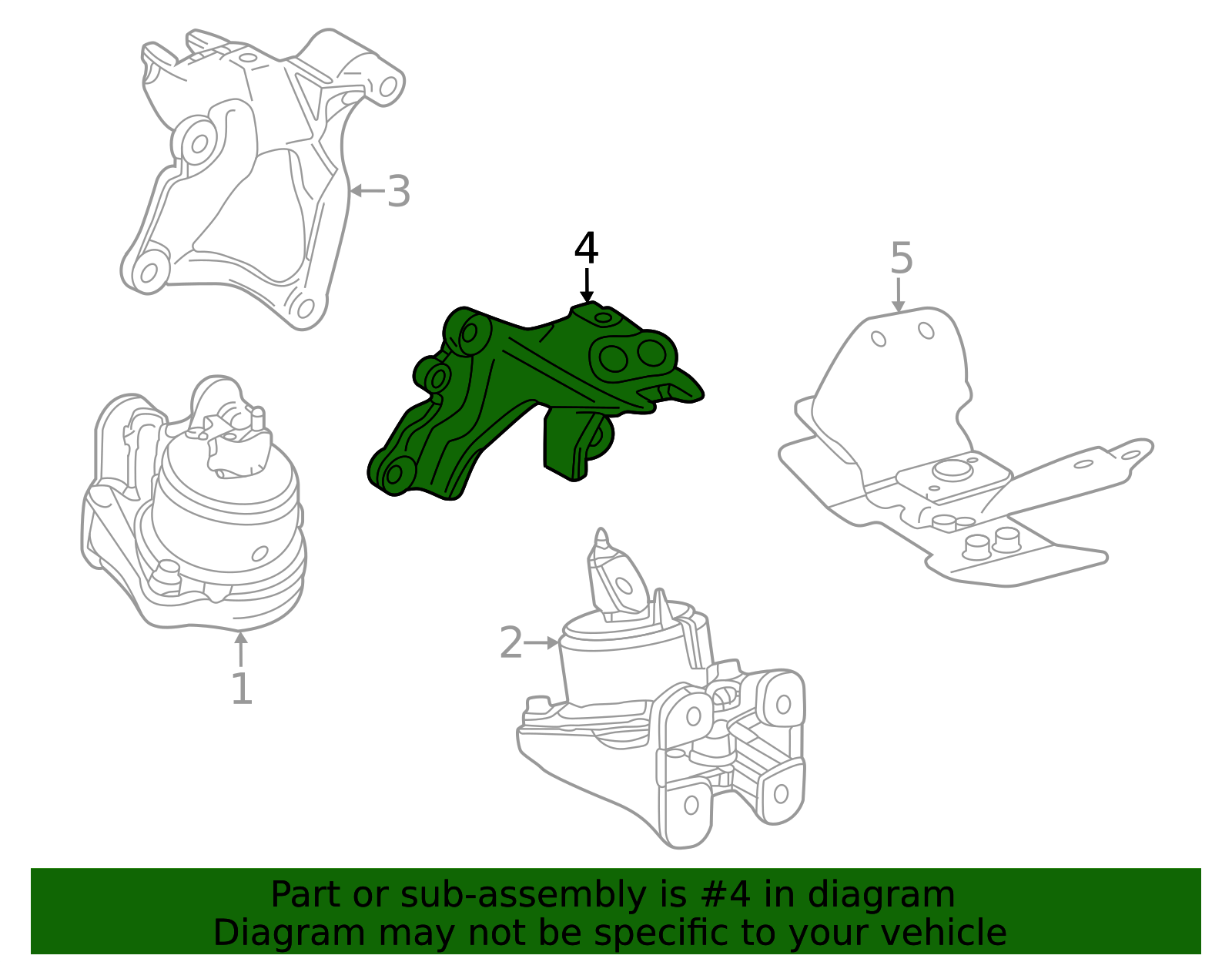 2022-2026 Toyota Mount Bracket 12315-F4012 | Toyota Parts Center